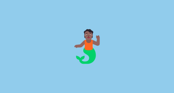 🧜🏾 Merperson: Medium-Dark Skin Tone Emoji on Microsoft Windows 11 22H2