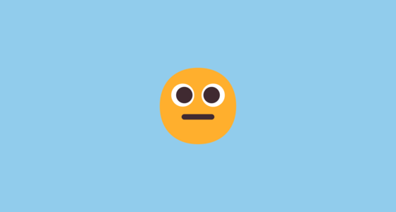 😐 Neutral Face Emoji on Microsoft Windows 11 22H2