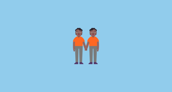🧑🏾‍🤝‍🧑🏾 Deux Personnes Se Tenant La Main: Peau Mate Emoji on Microsoft ...