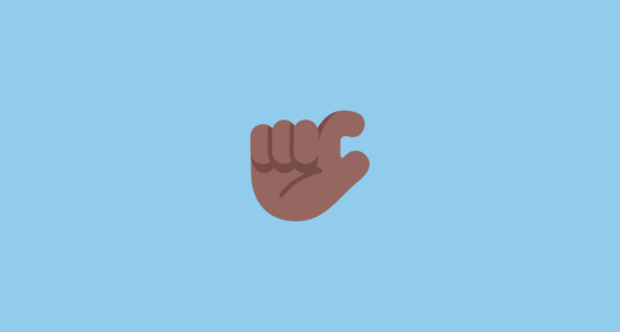 🤏🏾 Pinching Hand: Medium-Dark Skin Tone Emoji on Microsoft Windows 11 22H2