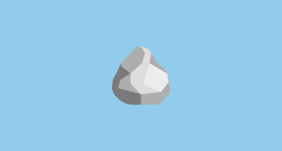 🪨 Pedra Emoji on Microsoft Windows 11 22H2