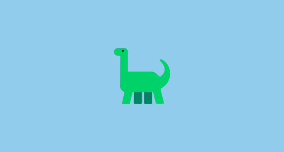 🦕 Sauropod Emoji on Microsoft Windows 11 22H2