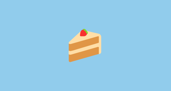 🍰 Gâteau Sablé Emoji on Microsoft Windows 11 22H2