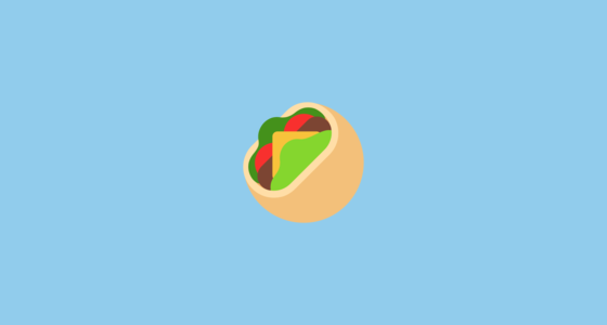 🥙 Kebab Emoji on Microsoft Windows 11 22H2