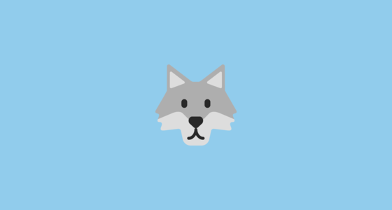🐺 Wolf Emoji on Microsoft Windows 11 22H2