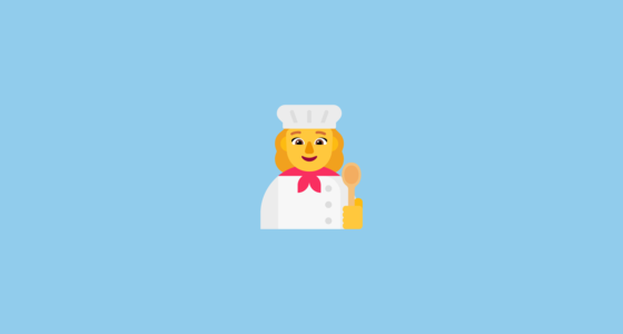👩‍🍳 Kokkin Emoji on Microsoft Windows 11 22H2