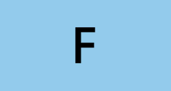 Regional Indicator Symbol Letter F Emoji on Microsoft Windows 10