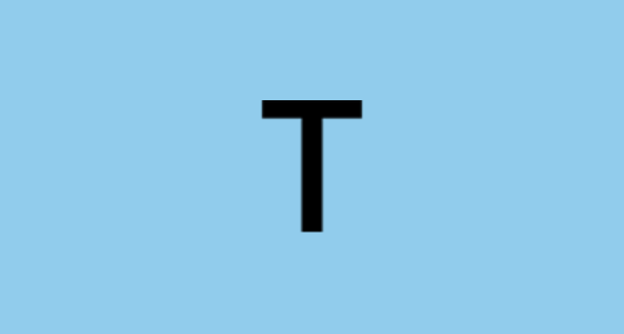 Regional Indicator Symbol Letter T Emoji on Microsoft Windows 10