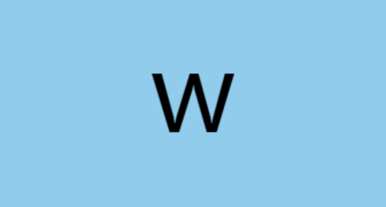 Regional Indicator Symbol Letter W Emoji on Microsoft Windows 10