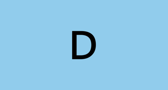 Regional Indicator Symbol Letter D Emoji on Microsoft Windows 8.0