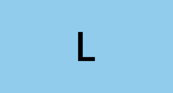 Regional Indicator Symbol Letter L Emoji on Microsoft Windows 8.0
