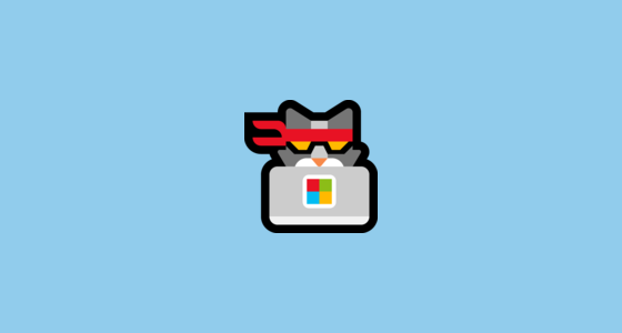 🐱‍💻 Hacker Cat Emoji on Microsoft Windows 10 Anniversary Update