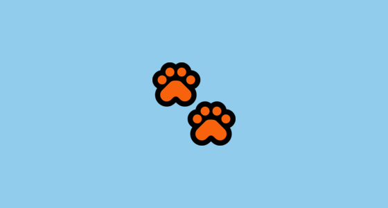 🐾 Paw Prints Emoji on Microsoft Windows 10 Anniversary Update