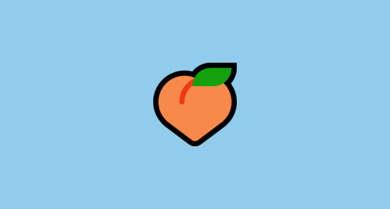 🍑 Pêssego Emoji on Microsoft Windows 10 Anniversary Update