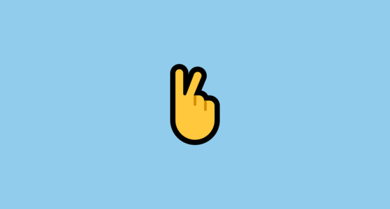 Reversed Victory Hand Emoji on Microsoft Windows 10 Anniversary Update