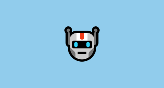 🤖 Robot Emoji on Microsoft Windows 10 Anniversary Update