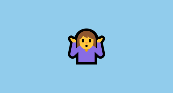🤷 Angkat Bahu Emoji on Microsoft Windows 10 Anniversary Update