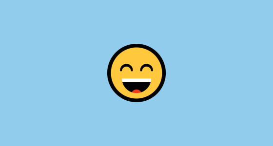 😄 Grinning Face with Smiling Eyes Emoji on Microsoft Windows 10 ...