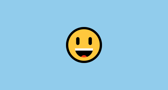 😃 Grinning Face with Big Eyes Emoji on Microsoft Windows 10 Anniversary ...