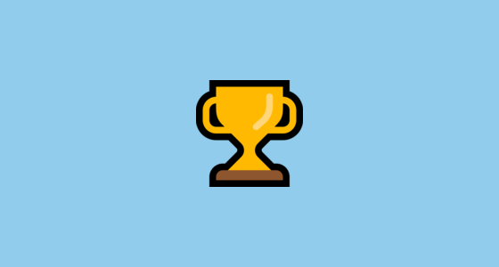 🏆 Coppa Emoji on Microsoft Windows 10 Anniversary Update