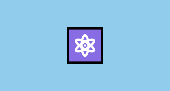 ⚛️ Símbolo De Átomo Emoji on Microsoft Windows 10 Creators Update