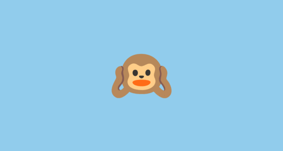 🙉 Mono Con Los Oídos Tapados Emoji on Noto Color Emoji, Animated 14.0