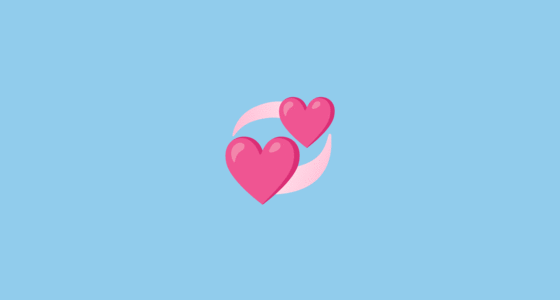 💞 Roterende Hjerter Emoji on Noto Color Emoji, Animated 14.0