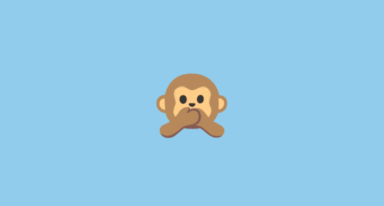 🙊 Macaco Que Não Fala Nada Emoji on Noto Color Emoji, Animated 14.0