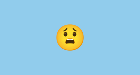 😩 지친 얼굴 Emoji on Noto Color Emoji, Animated 14.0