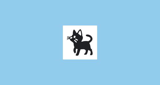 🐈‍⬛ 黑猫 Emoji on Noto Emoji Font 14.0