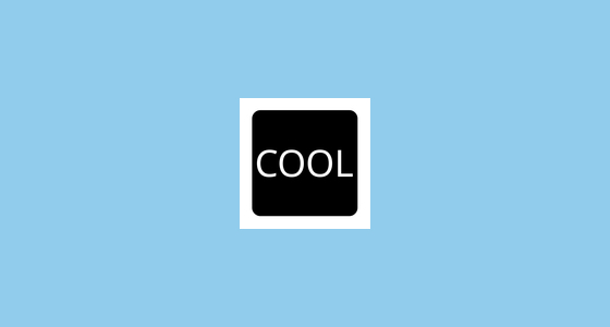 🆒 Botão "Cool" Emoji on Noto Emoji Font 14.0