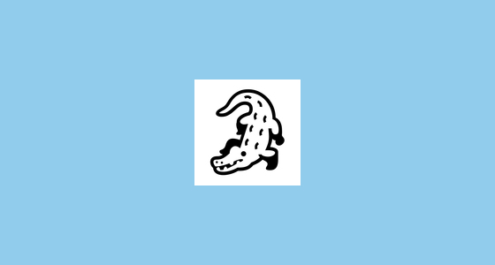 🐊 Krokodil Emoji on Noto Emoji Font 14.0