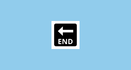 🔚 End Arrow Emoji on Noto Emoji Font 14.0