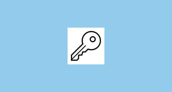 🔑 Clé Emoji on Noto Emoji Font 14.0