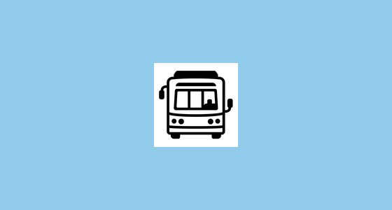 🚍 Bus Forfra Emoji on Noto Emoji Font 14.0