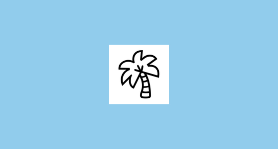 🌴 Palmboom Emoji on Noto Emoji Font 14.0