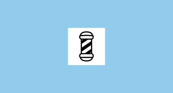 💈 Barber Pole Emoji on Noto Emoji Font 15.0