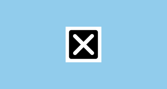 Cross Mark Button Emoji on Noto Emoji Font 15.0