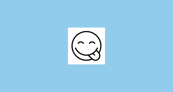 😋 Cara Saboreando Comida Emoji on Noto Emoji Font 15.0