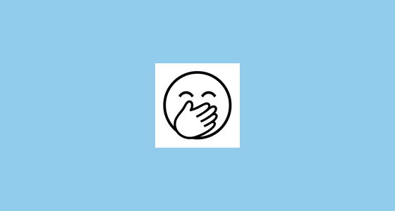 🤭 Face with Hand Over Mouth Emoji on Noto Emoji Font 15.0