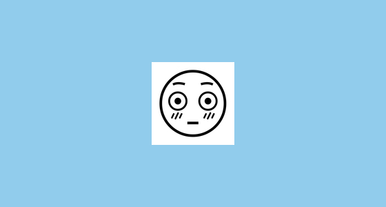 😳 Blozend Gezicht Emoji on Noto Emoji Font 15.0