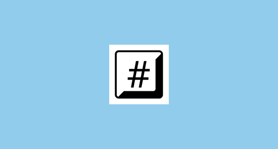 #️⃣ Keycap Number Sign Emoji on Noto Emoji Font 15.0