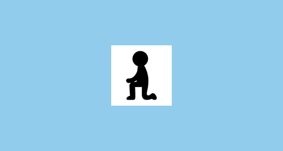 🧎 Person Kneeling Emoji on Noto Emoji Font 15.0