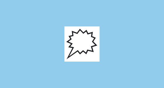 🗯️ Right Anger Bubble Emoji on Noto Emoji Font 15.0
