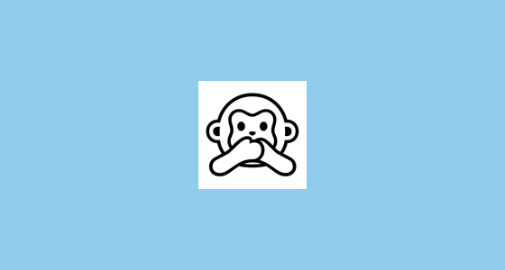 🙊 Macaco Que Não Fala Nada Emoji on Noto Emoji Font 15.0