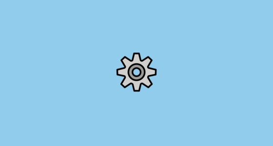 ⚙️ Engranaje Emoji on OpenMoji 1.0