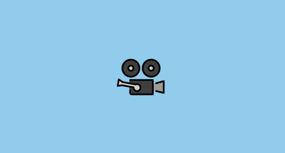 🎥 Filmkamera Emoji on OpenMoji 1.0