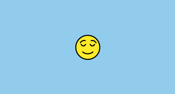 😌 Opgelucht Gezicht Emoji on OpenMoji 1.0