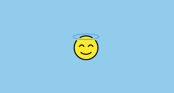😇 Lächelndes Gesicht Mit Heiligenschein Emoji on OpenMoji 1.0