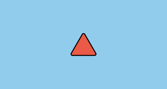 🔺 Red Triangle Pointed Up Emoji on OpenMoji 1.0